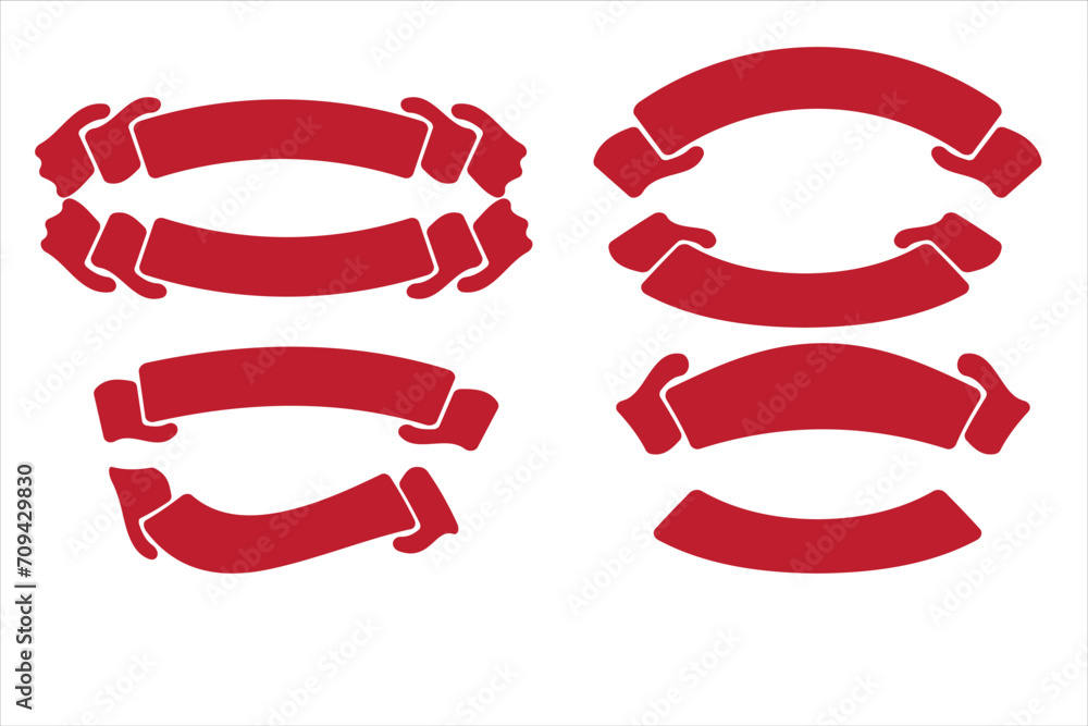 Free Ribon clipart Vector Bundle Set, Free Ribon Vector For T-shirt ...