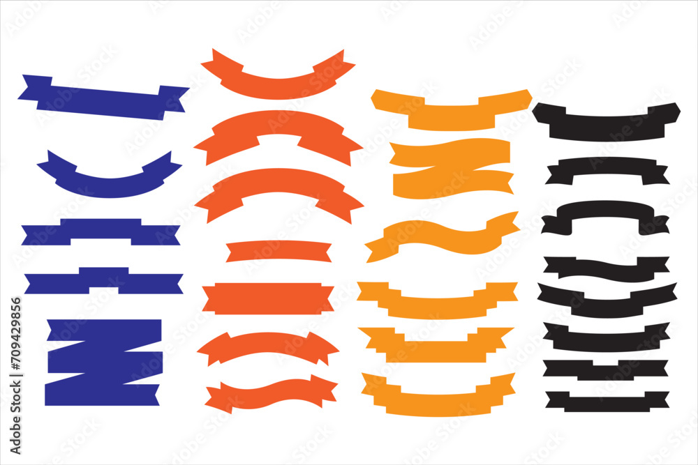 Vetor de Free Ribon clipart Vector Bundle Set, Free Ribon Vector For T ...