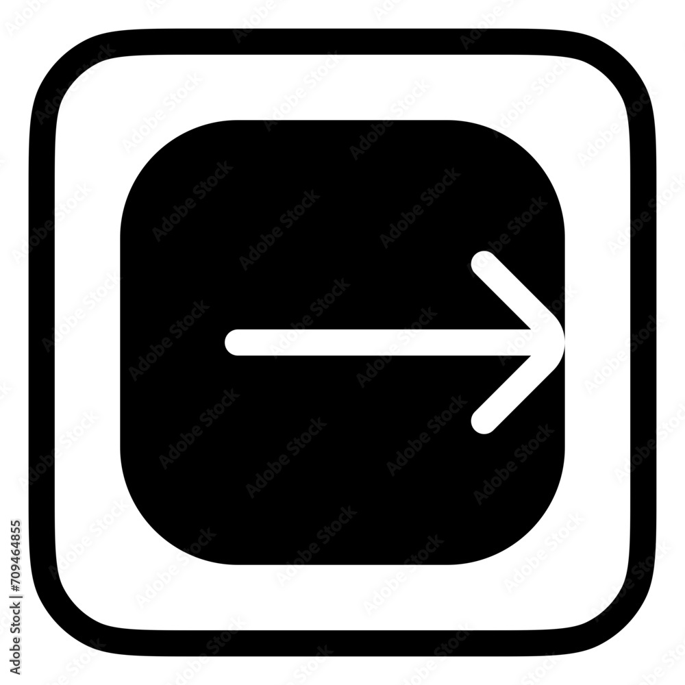 Editable vector logout exit icon. Part of a big icon set family ...