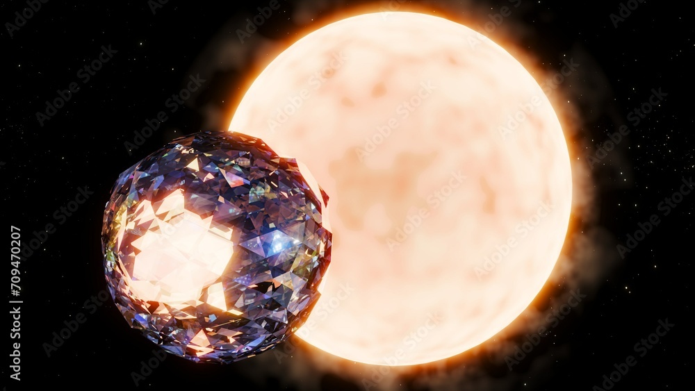 3d rendering of Lucy as a Diamond star, more accurately a crystallized ...