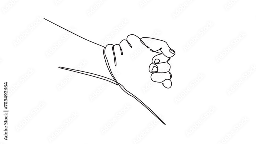 Continuous one line animation. Hand drawn animated motion graphic ...