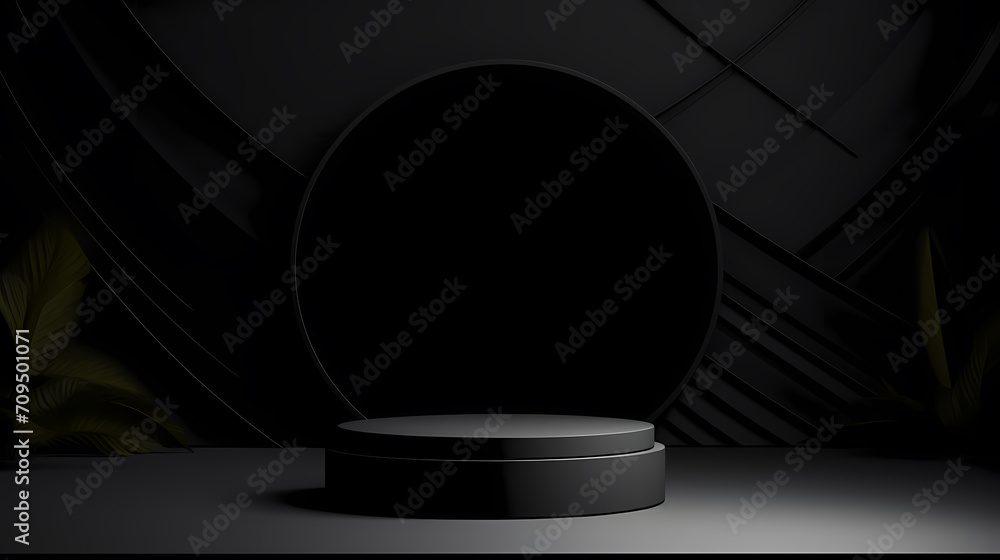 Podium, booth, stage, product background for displaying products, 3D ...