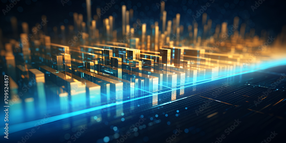 Futuristic abstract background illustrating a digital transformation ...