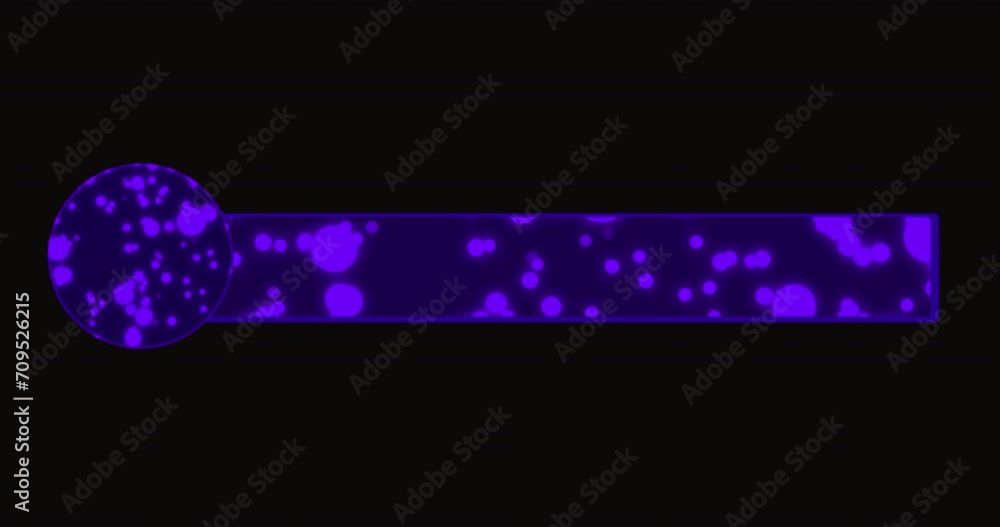 4K cool animated purple colors shades lower third in an alpha channel ...