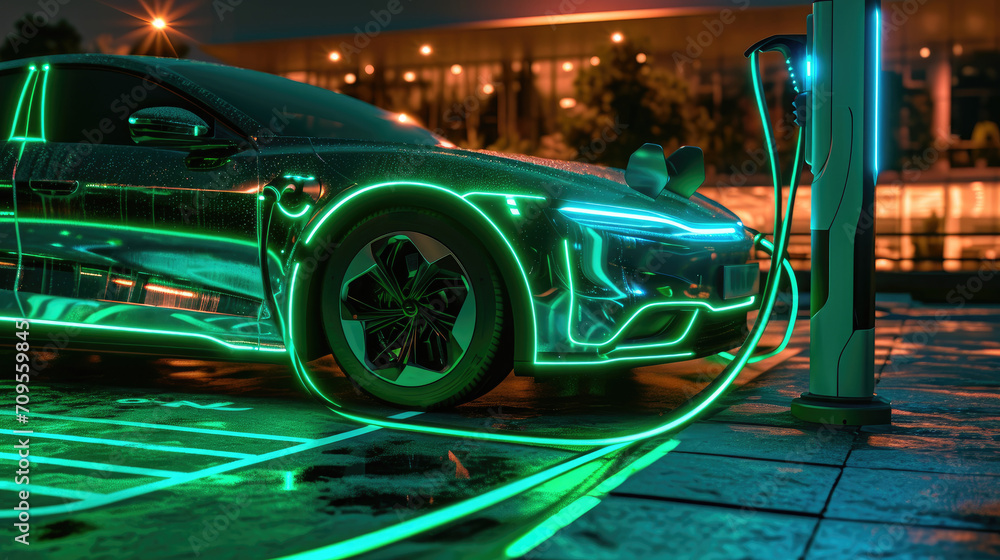 E - mobility, Electric vehicle charging, Electric car charging station ...