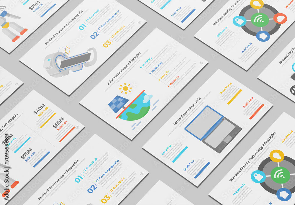 Evolution Of Technology Infographic Design Template Stock Template ...