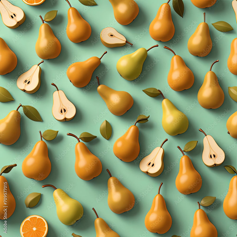 Whimsical Golden Pears - Surreal fruit portraits on warm summer ...