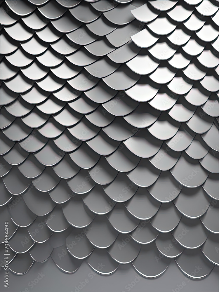 Flat Pop Glistening Silver Fish Scales on Gradient Background - Modern ...