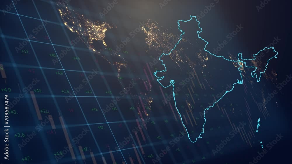 CG Footage of India economic development and financial potential ...
