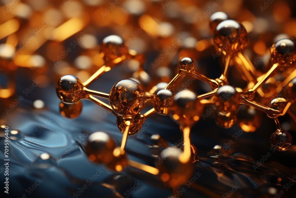 a close up of a group of balls and a structure that looks like a ...