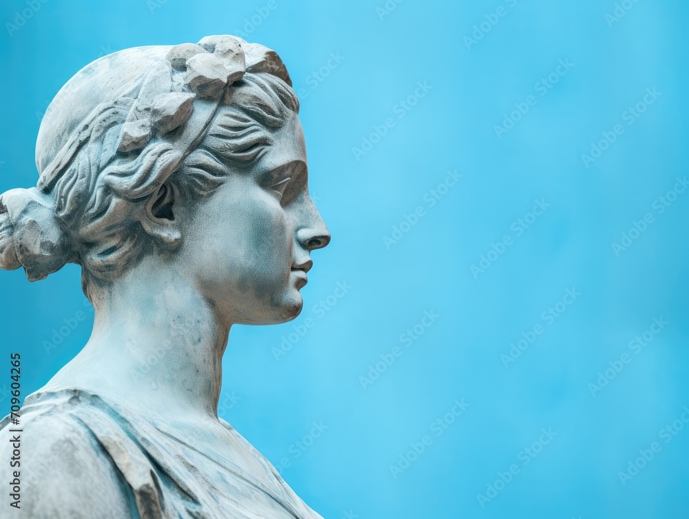 Antique goddess Statue for Collage and surreal images in Y2K style ...