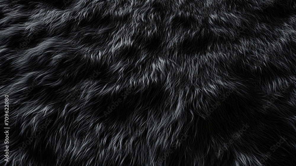 Black wool texture background, dark natural sheep wool, texture of gray ...