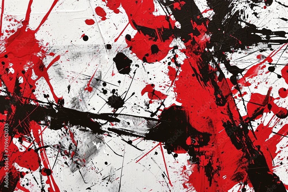 "Chromatic Burst: A Detailed, Layered Painting in Black and White ...