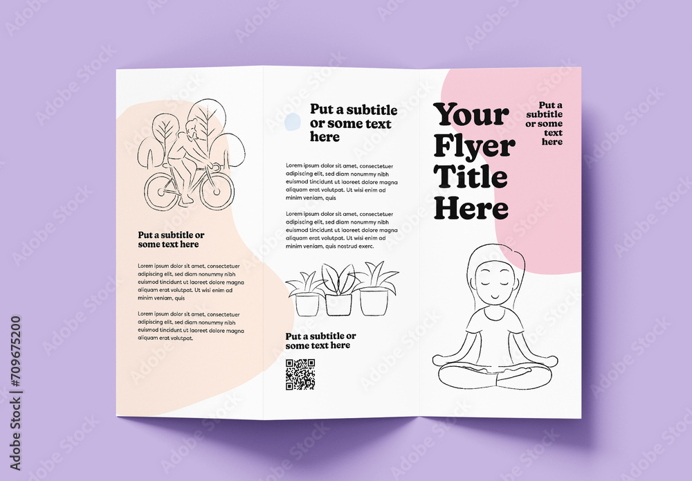 Trifold Flyer Layout Stock Template | Adobe Stock