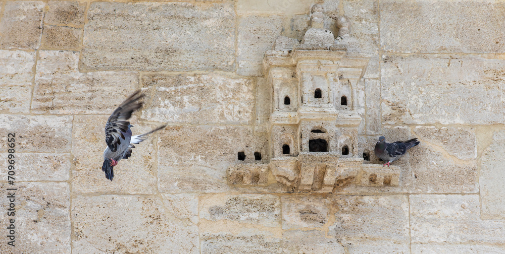 Bird houses in ottoman architecture. Photographs of Ayazma Mosque ...