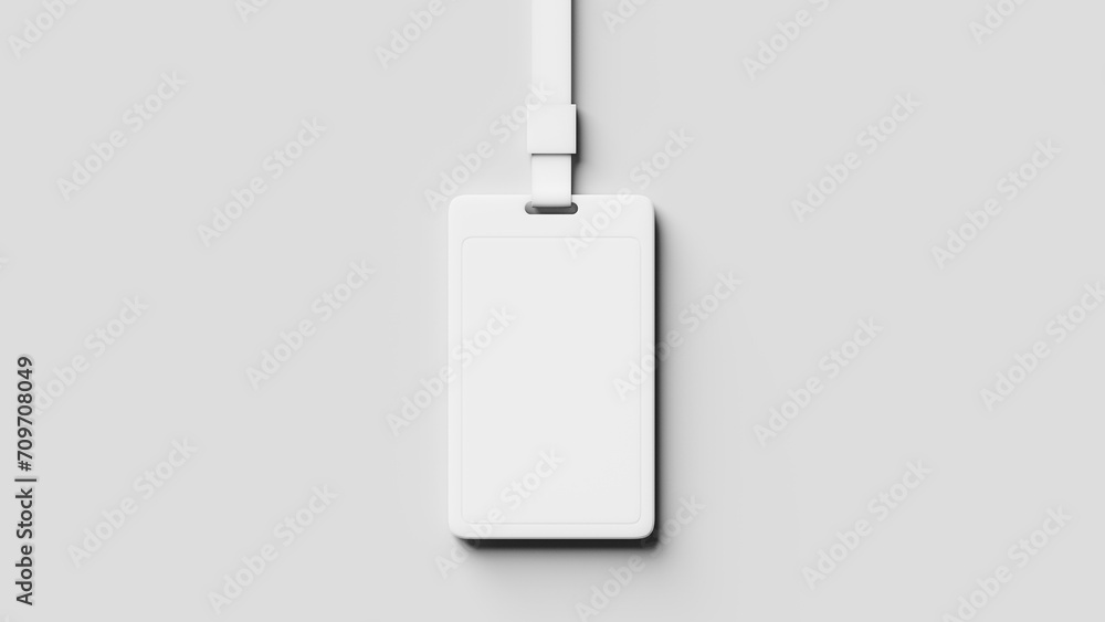 employee ID card, gray background, mockup Stock Illustration | Adobe Stock