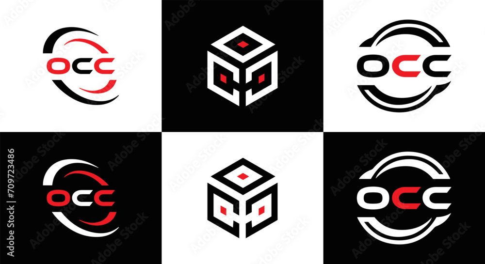 OCC logo. O C C design. White OCC letter. OCC, O C C letter logo design ...