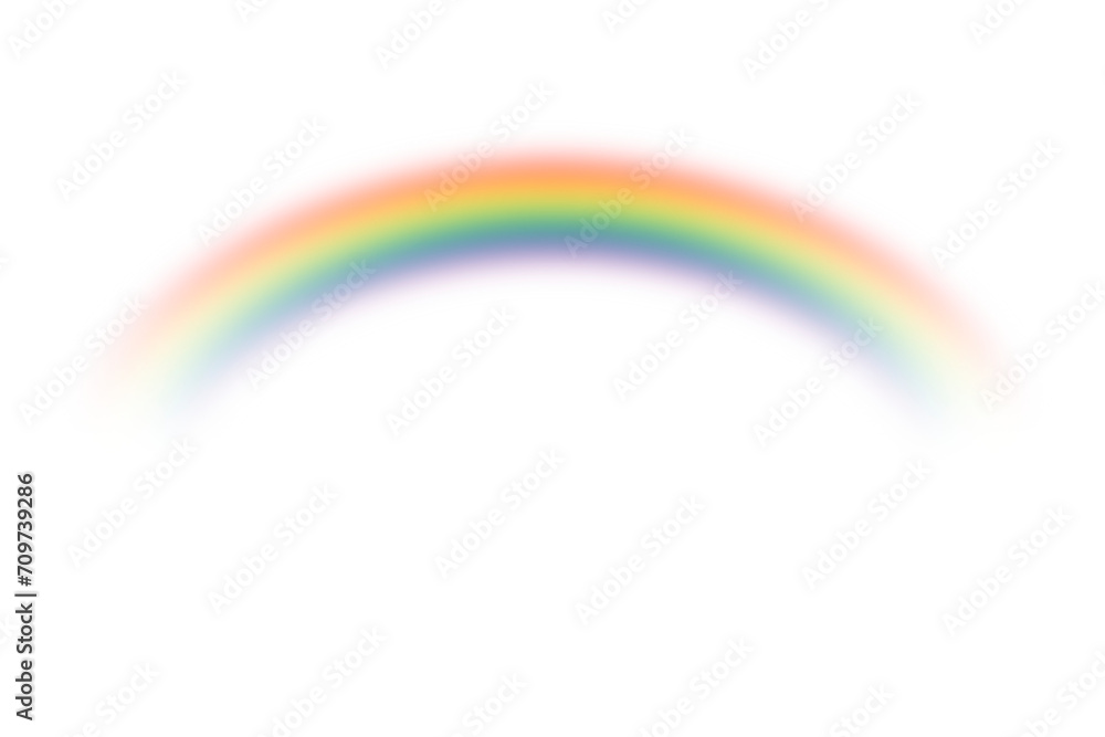 Rainbow with transparent background. Rainbow on isolated backgdrop ...