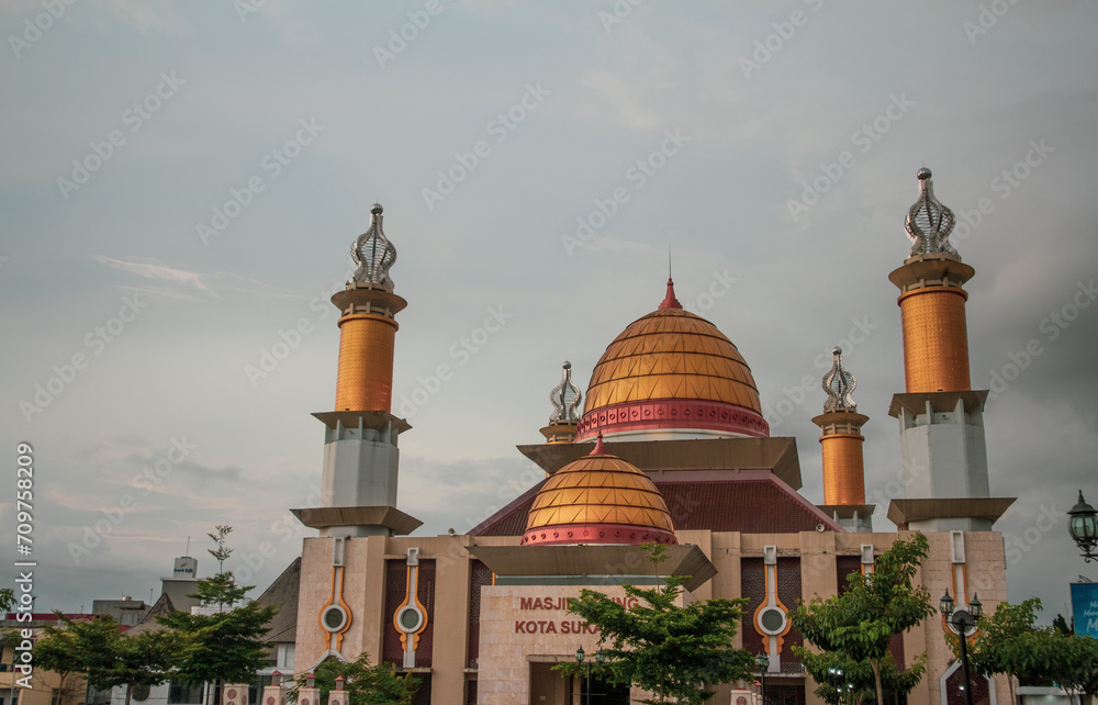 Sukabumi, Indonesia - January 14th 2024 : Sukabumi city grand mosque or ...
