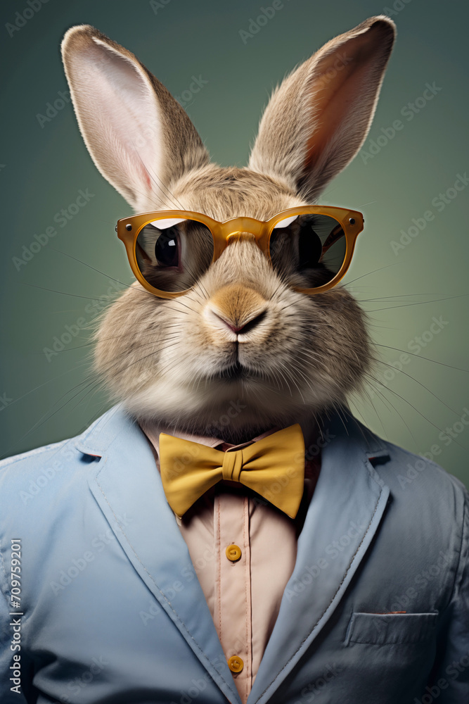 Easter Bunny – a modern trendsetter donned in a sharp suit and bowtie ...