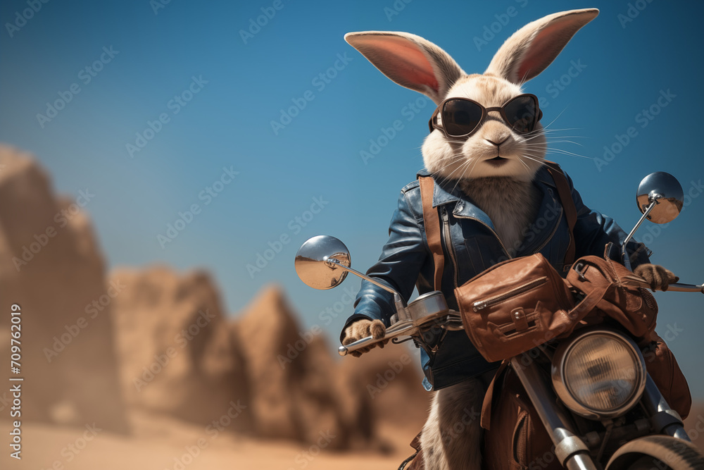 Rad Rabbit on the Road: The Easter Bunny Takes a Stylish Spin on an Old ...