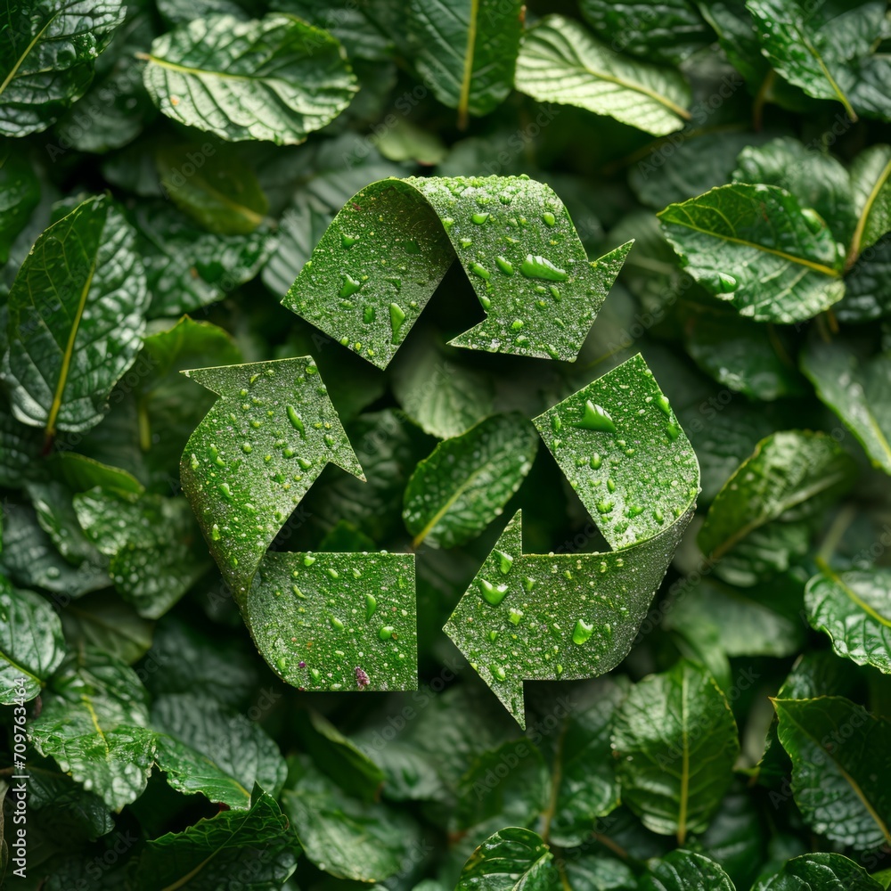 Green recycling concept art, reviroment recycling climatechange Stock ...