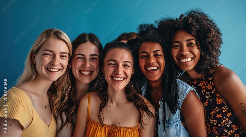 grins with their multiracial, multicultural pals. Posing for pictures ...