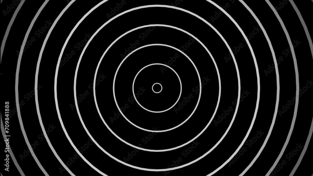 4k gradient seamless looped animated background. circle rings minimal ...