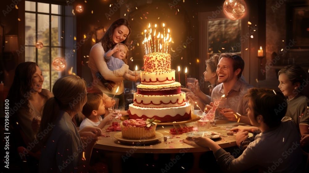 Celebrate the joy of having a birthday with this realistic HD image ...