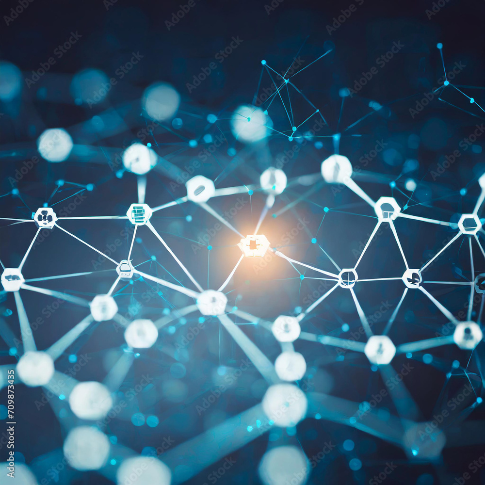 Genetic engineering and molecular structure, hexagon DNA network ...