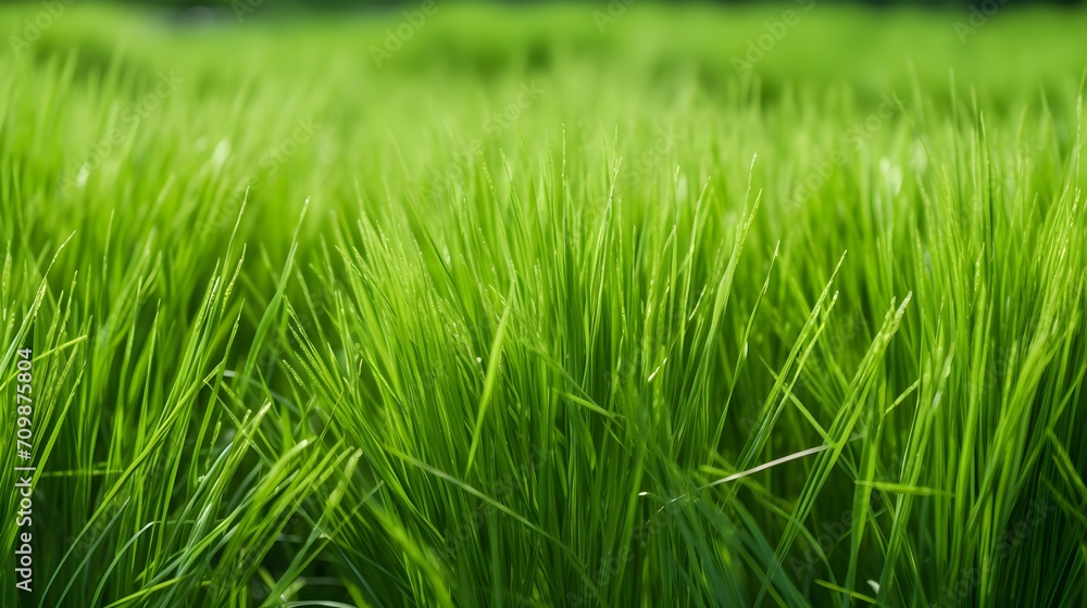 Green vetiver grass field. Vetiver System is used for soil and water ...