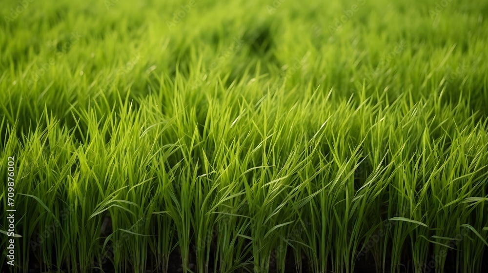 Green vetiver grass field. Vetiver System is used for soil and water ...
