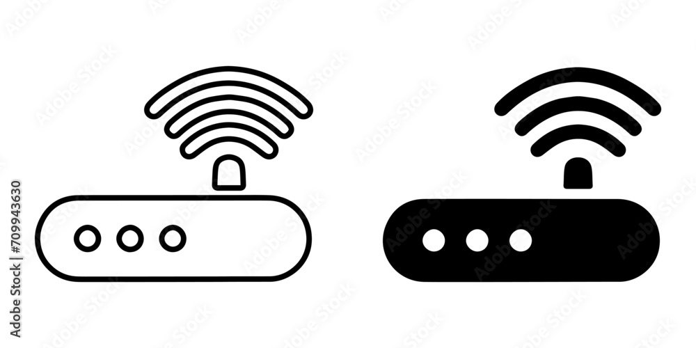 Wi Fi icon vector. Wireless router logo design. Wifi vector icon ...