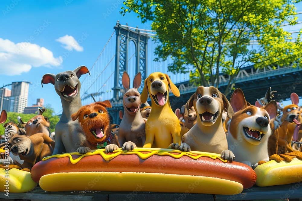 The Great Hot Dog Caper: A ragtag group of city-savvy dogs pull off the ...