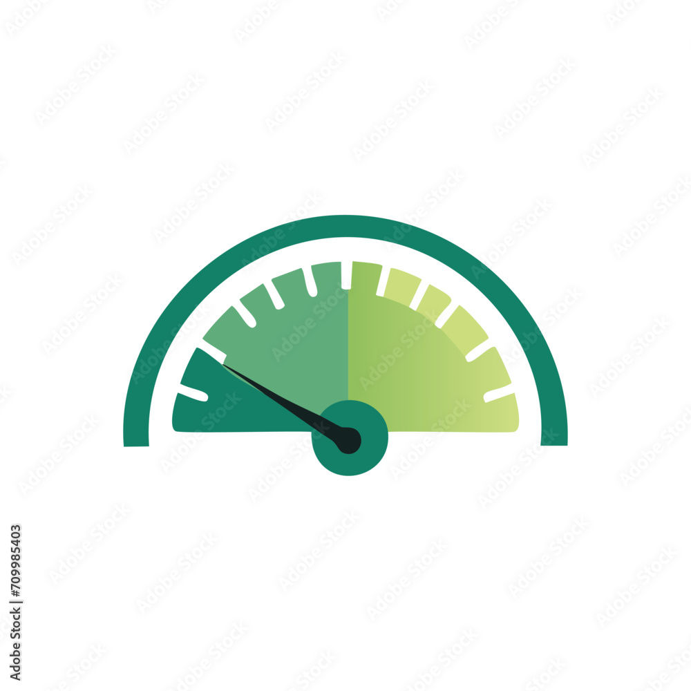 Minimal cartoon arrow point credit scale speed low status green ...