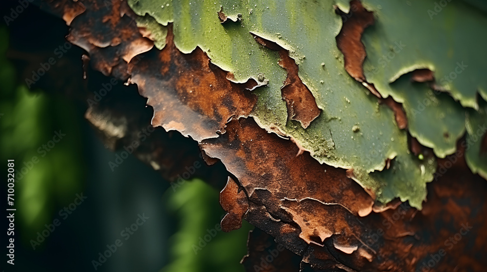 Decaying Industrial Relic: Fragment of Rusty Iron Structure with ...