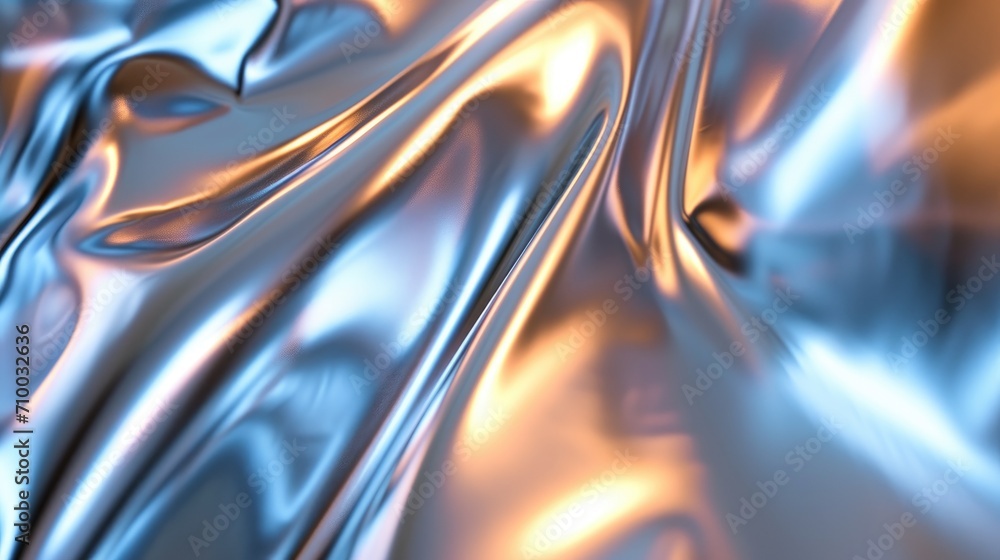 Chrome melting holographic liquid metal leather fabric wallpaper ...