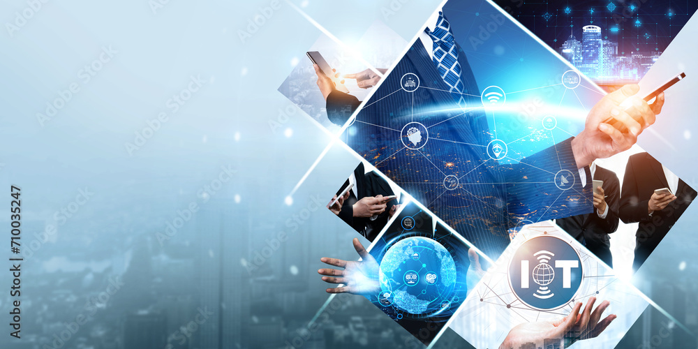 Communication technology , smart connection IOT and people network ...