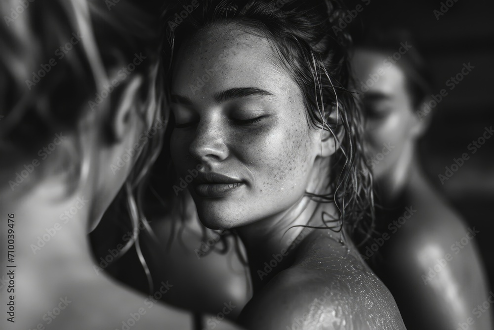 Heatwave of Desire: A Vintage Black & White Photo Captures the Bold and ...