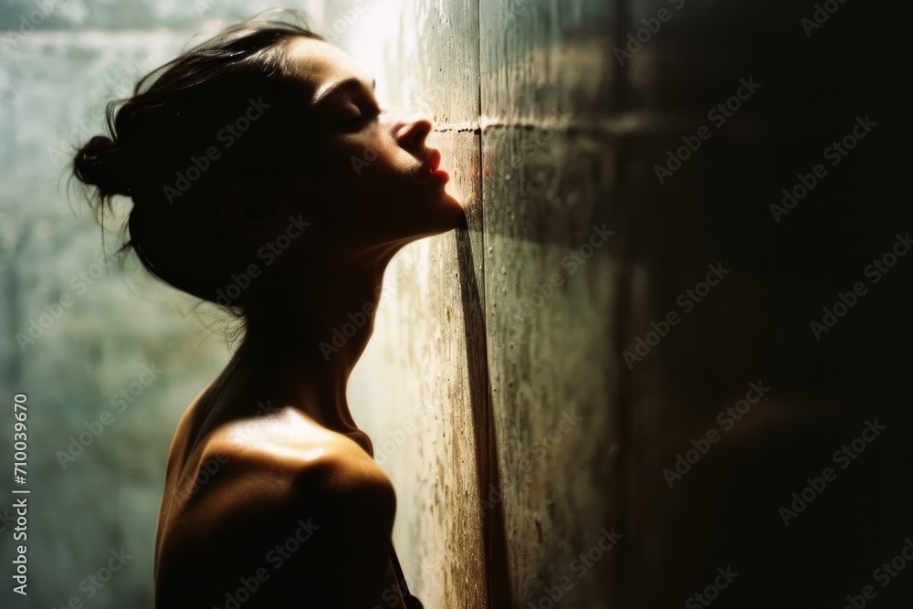 Finding Light in Darkness: A Reflective Moment of Sadness as a Woman ...