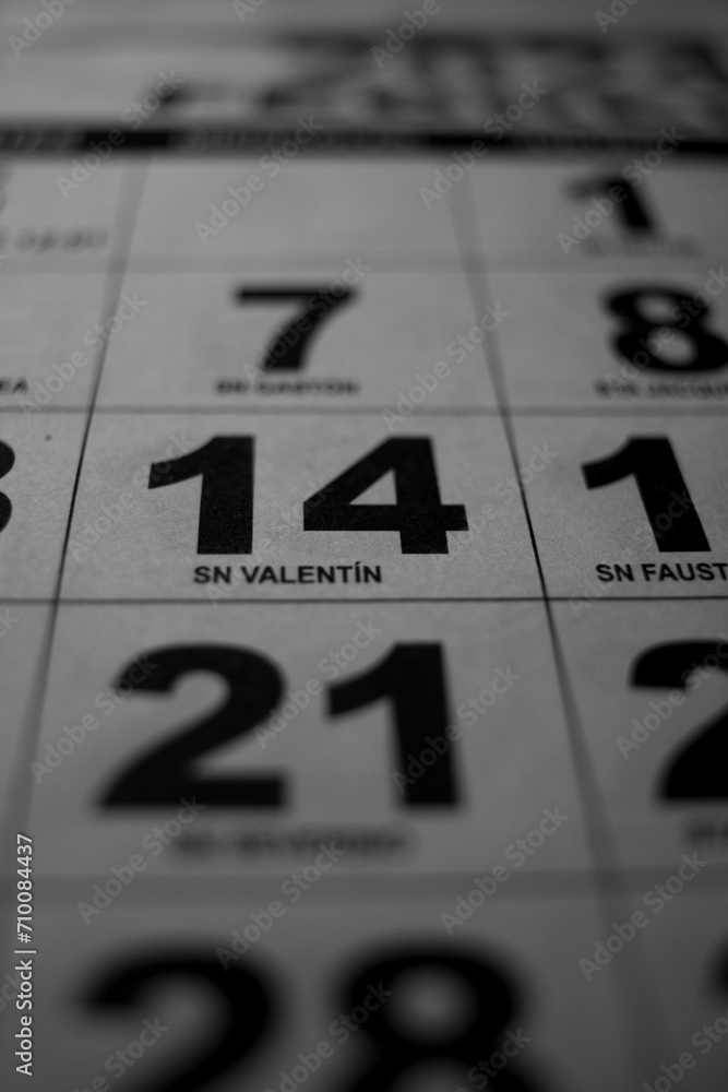 calendar showing the month of February 2024, dark photography mystery ...