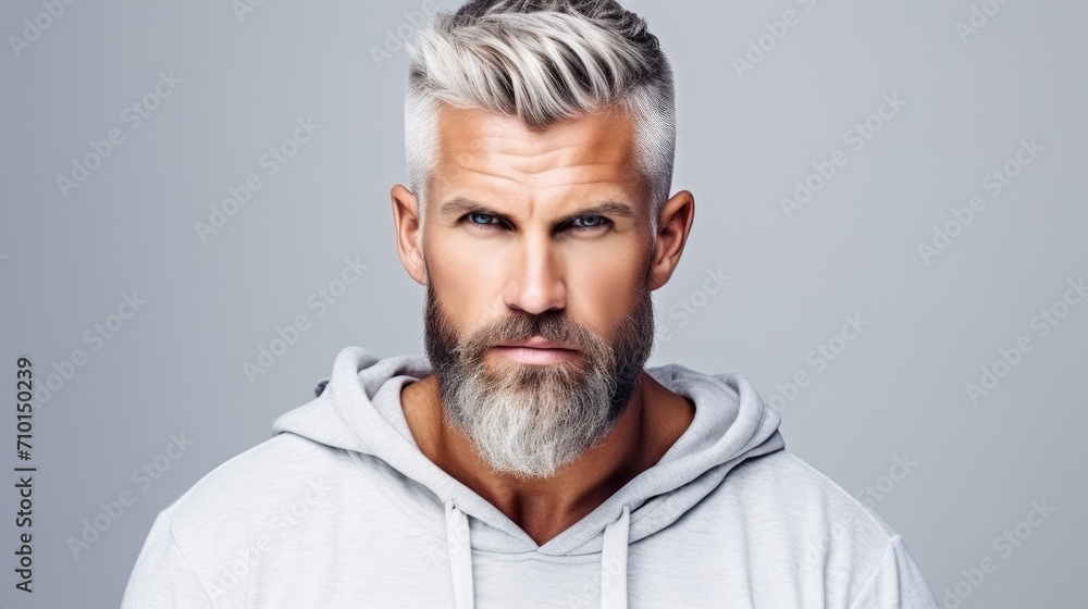 Well groomed bearded man over 45 years old. Beard style for men ...