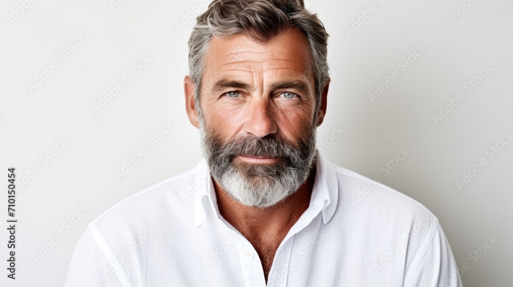 Well groomed bearded man over 45 years old. Beard style for men ...