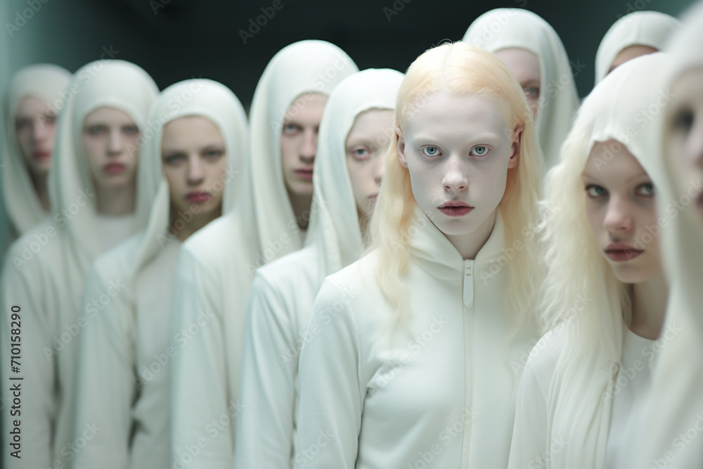 albino people human woman men girl boy Congenital disease, absence of ...