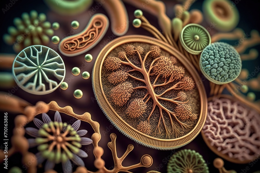 Bacteria, microscopic unicellular organisms, microorganism, under ...