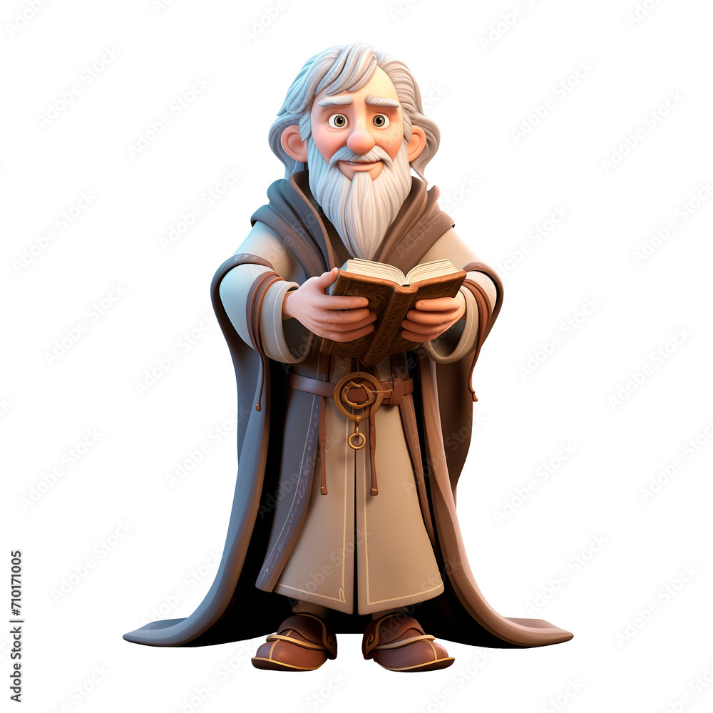PNG 3d character of the old master isolated on transparent background ...