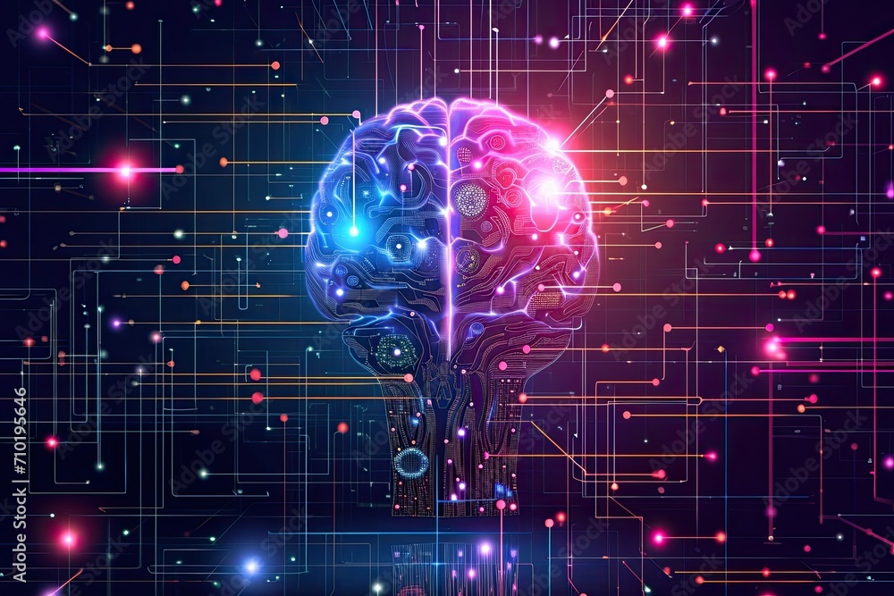 Revolutionize design with AI brain technology. A futuristic concept ...