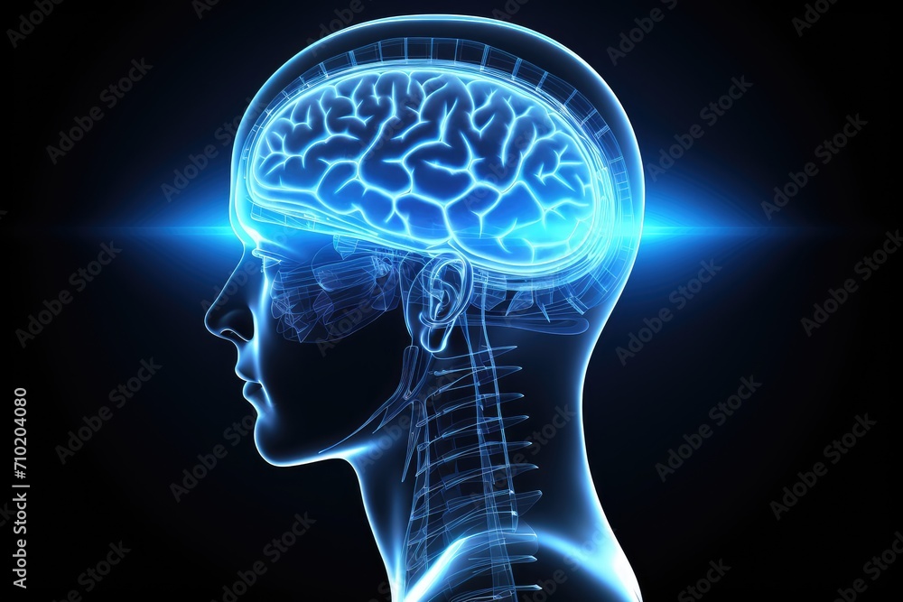 Brain diagnostic techniques, including X-ray, CT scan (Computed ...