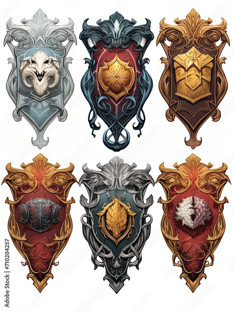 Family Crests Wall Prints Heritage Shields: Unveiling Historic ...