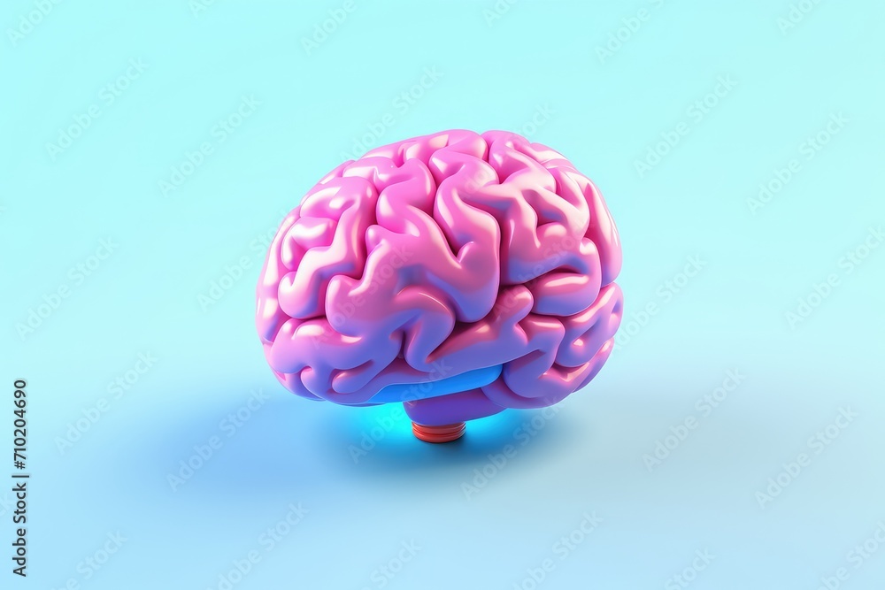 3D Brain Science Scientific Neural networks, cortical columns neural ...